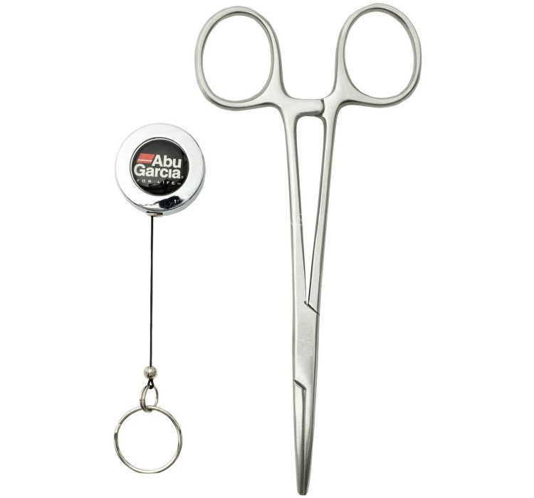 ABU GARCIA Forceps with Pin On Reel Silver Accessories & Tools buy at Fishingshop.kiwi