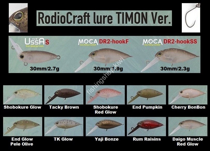 TIMON×RodioCraft UssA Timon ver. #Shobokure Red Glow Lures buy at ...