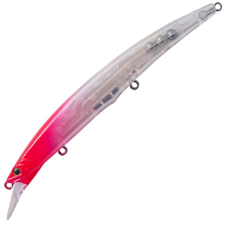 ANGLERS REPUBLIC Palms Ark Rover AR-140S #T-01 Clear Red Head Lures buy ...