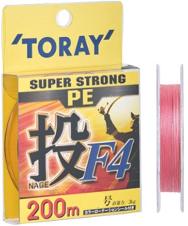 TORAY Super Strong PE Nage F4 [4color] 200m #3 (16kg) Fishing lines buy at Fishingshop.kiwi