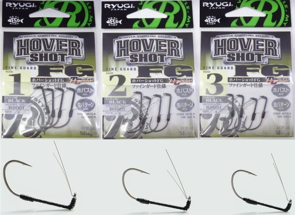 RYUGI Hover Shot FG R0001 #3 (4pcs) Hooks, Sinkers, Other buy at ...