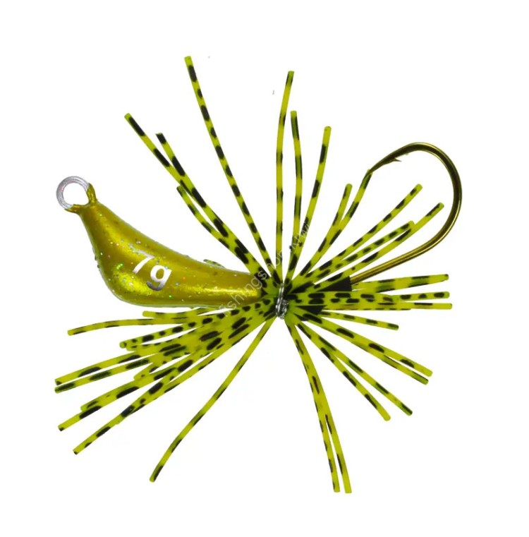 BASSDAY Benishoga 7.0g #06 Yellow Zebra Lures buy at Fishingshop.kiwi