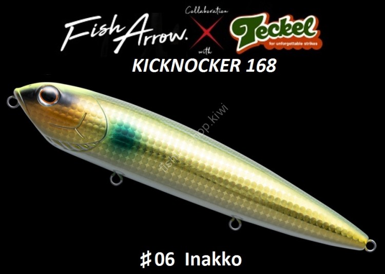 FISH ARROW×teckel Kicknocker 168 #06 Inakko Lures buy at Fishingshop.kiwi