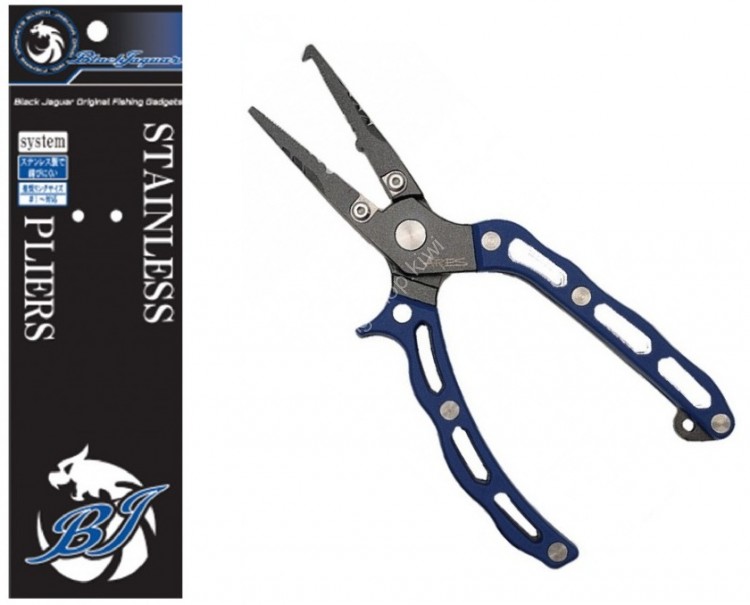 NISSIN Ares Black Jaguar Stainless System Pliers 180mm Blue Accessories & Tools buy at ...