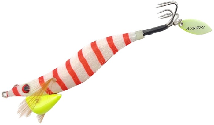 NISSIN Nissin Taco Egi 25g #Wally Red Lures buy at Fishingshop.kiwi