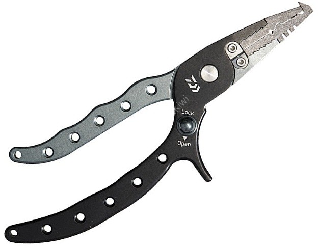 DAIWA Alumi Pliers α 200H Lock BG #Black Accessories & Tools buy at Fishingshop.kiwi