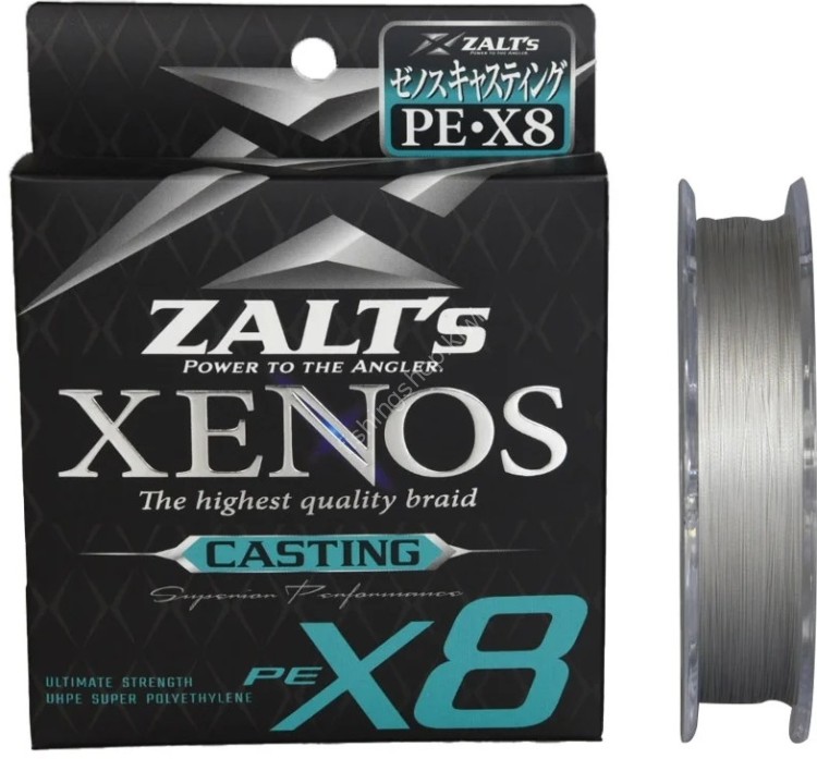 LINE SYSTEM Zalts Xenos x8 Casting [Silver] 300m #3 (60lb) Fishing ...