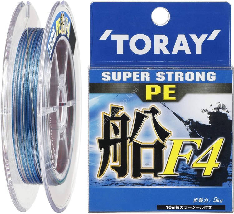 TORAY Super Strong PE Fune F4 [10m x 5color] 150m #1 (5kg) Fishing lines buy at Fishingshop.kiwi