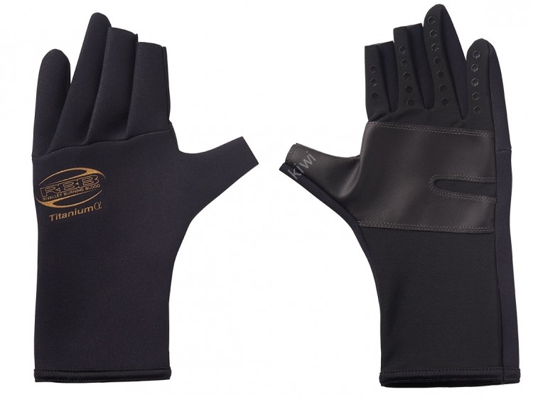 RBB 7621 Titanium Gloves HS 3C Black/Gold L Wear buy at Fishingshop.kiwi