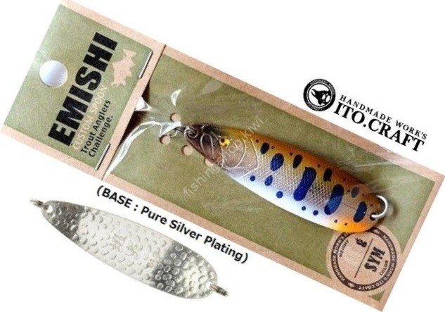 ITO.CRAFT Emishi Spoon65 18g #SYM Lures buy at Fishingshop.kiwi