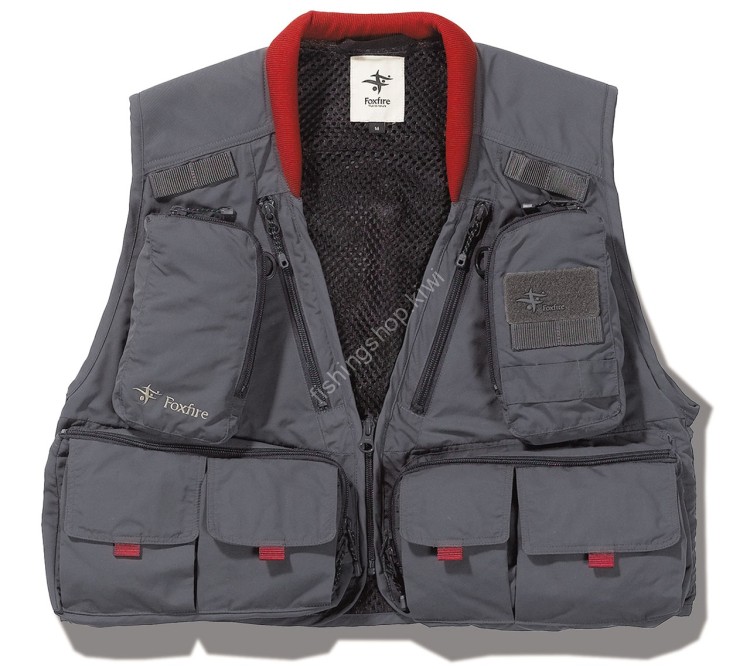 TIEMCO Foxfire Path Prover Vest Dark Grayi XL Wear buy at Fishingshop.kiwi